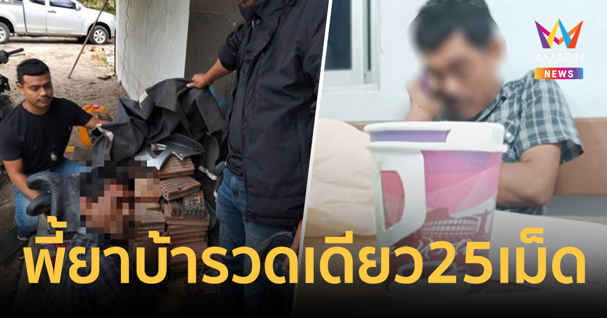 ดีดหนักวิญญาณแทบหลุด ตีนแมวฉกเงิน 4 หมื่น พี้ยาบ้าฉลองรวดเดียว 25 เม็ด